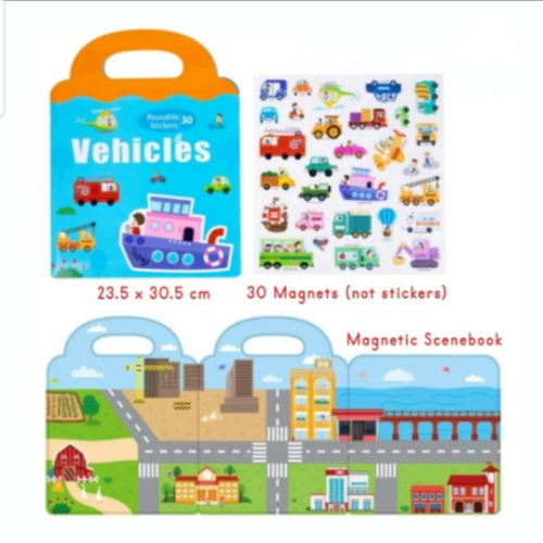 Magnatic Book Stickers- Vehicles – Teaching aids and developing skills ...